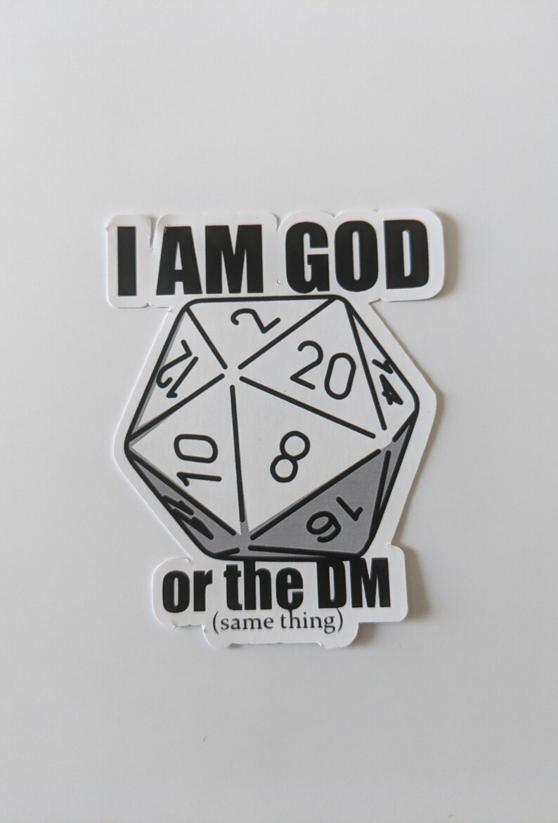 Dnd DM Sticker Dnd Dungeon Master Dungeons and Dragons | Etsy