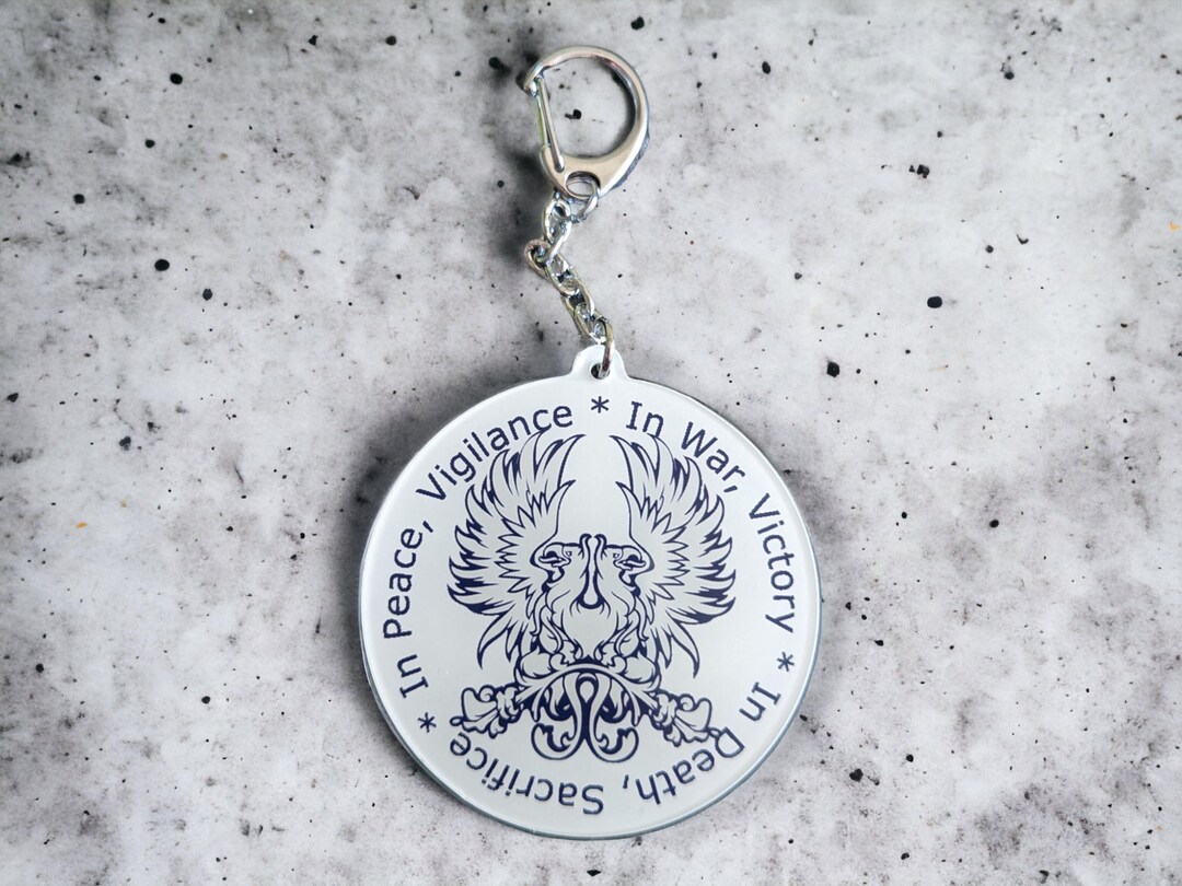 Dragon Age Keychain, Grey Warden Round Keychain, Perfect for Bags and ...