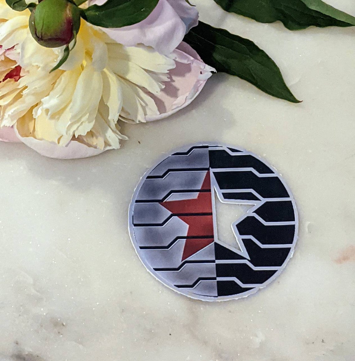 Bucky Barnes Winter Solider Logo Sticker Captain America | Etsy