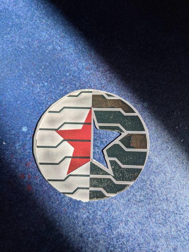 Bucky Barnes Winter Solider Logo Sticker Captain America | Etsy