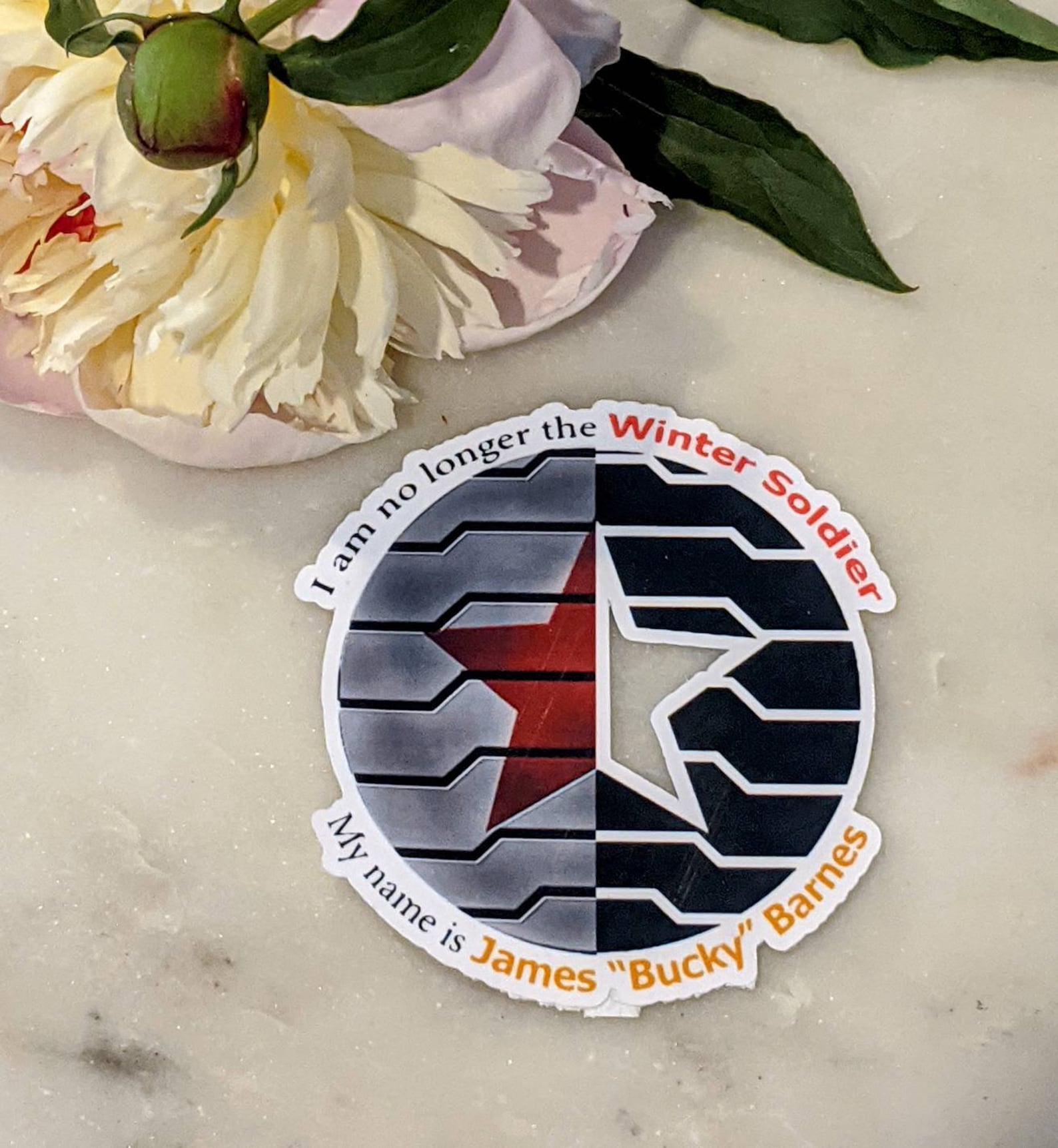 Bucky Barnes Winter Solider Logo Sticker Captain America | Etsy