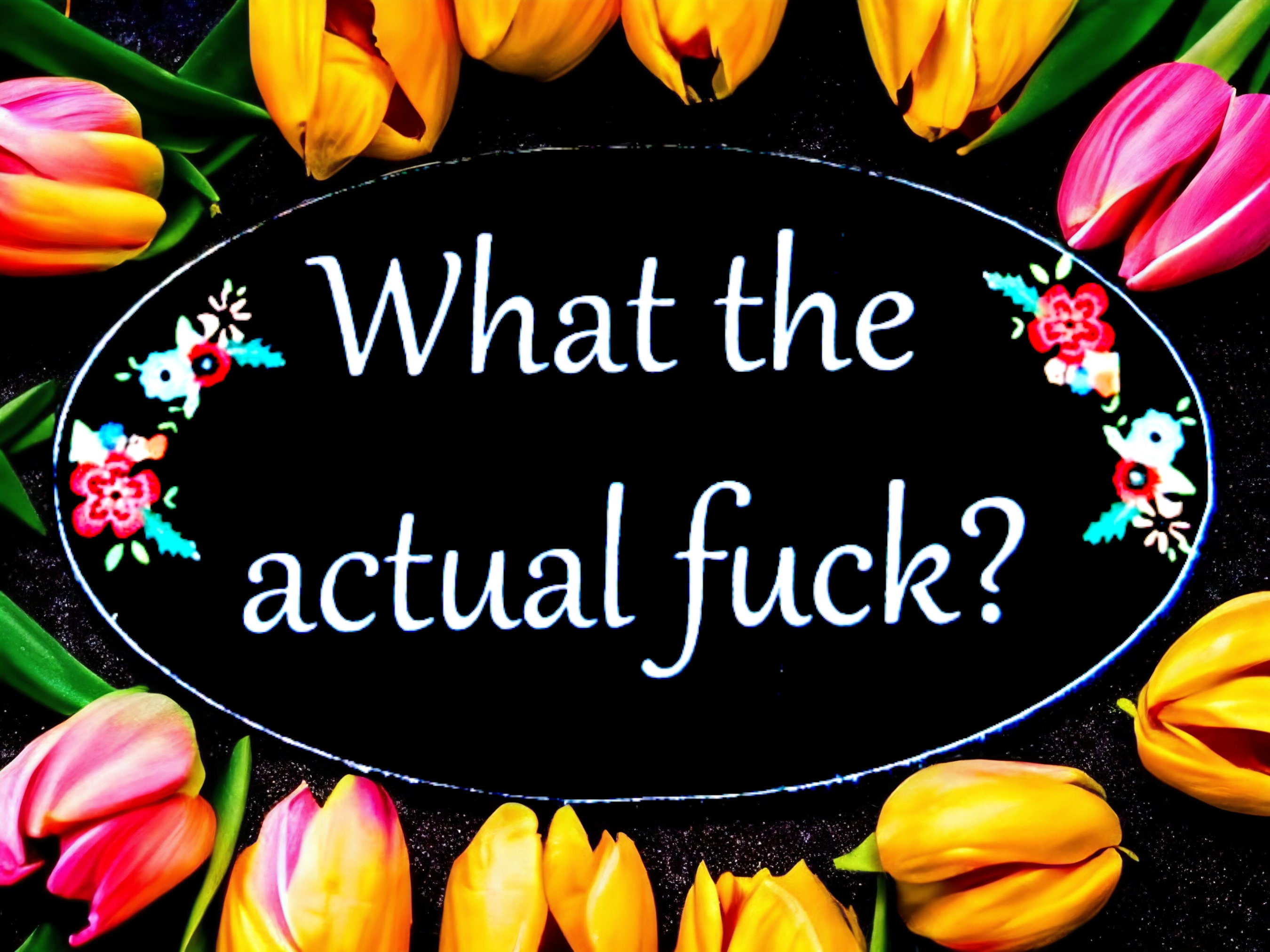 What the F Funny Sticker, Mental Health Sticker, What the Actual Fk ...