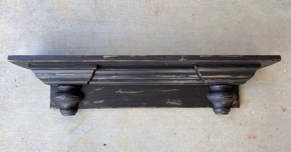 Distressed Farmhouse Shelf Heavily Distressed Shelf - Etsy
