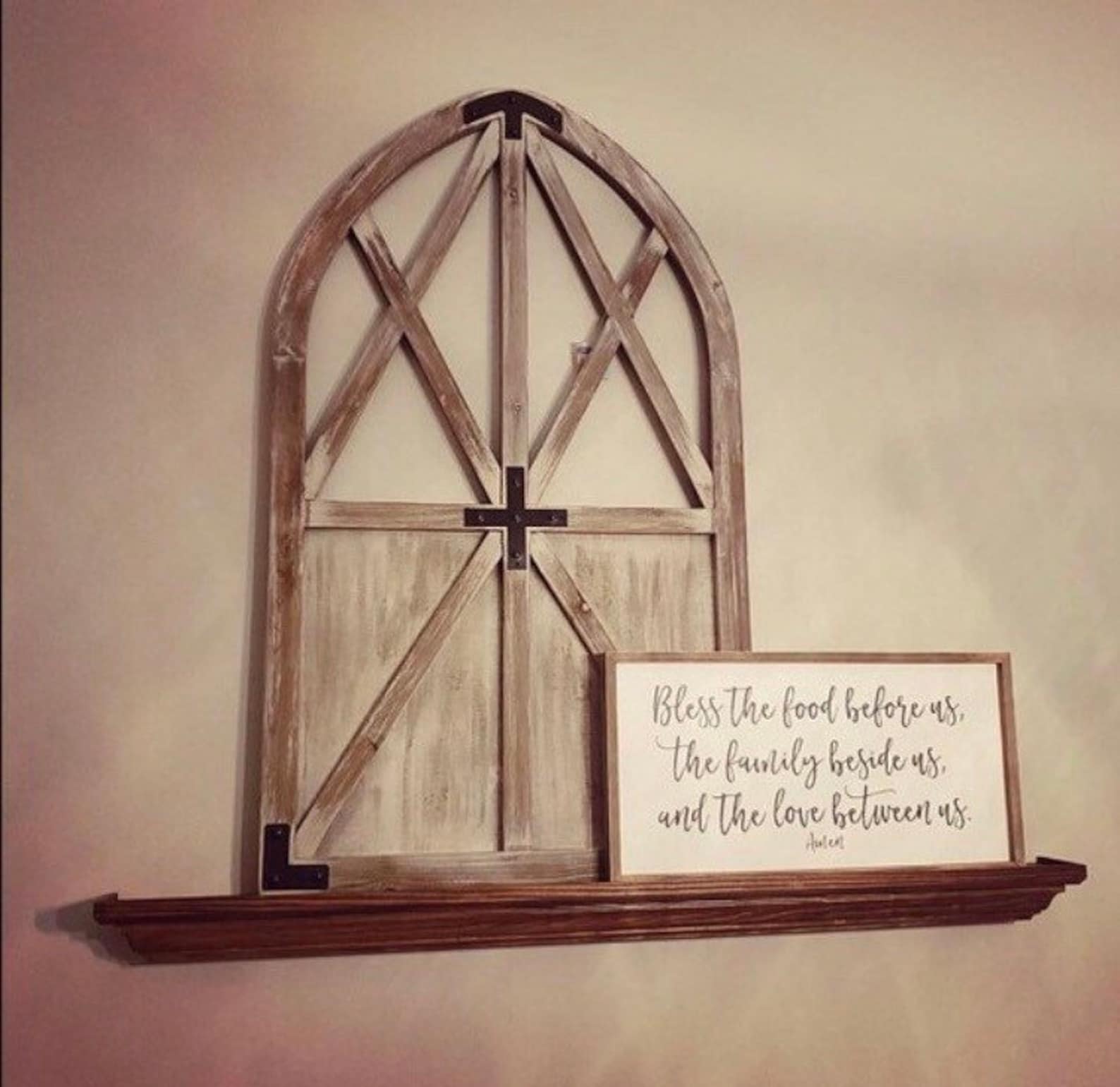 Stained Shelf With Lip - Crown Molding Shelf With Lip - Floating Shelf ...