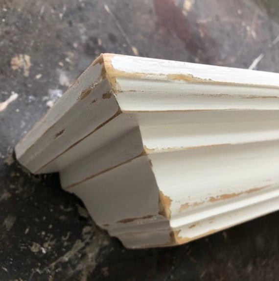 Lightly Distressed Floating Shelf French Country Shelf | Etsy
