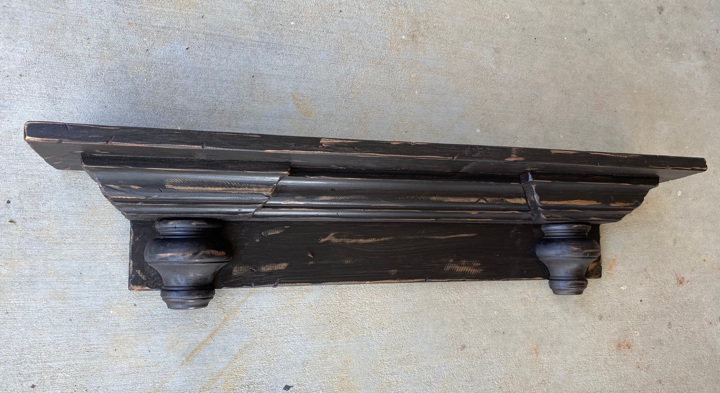 Distressed Farmhouse Shelf Heavily Distressed Shelf - Etsy