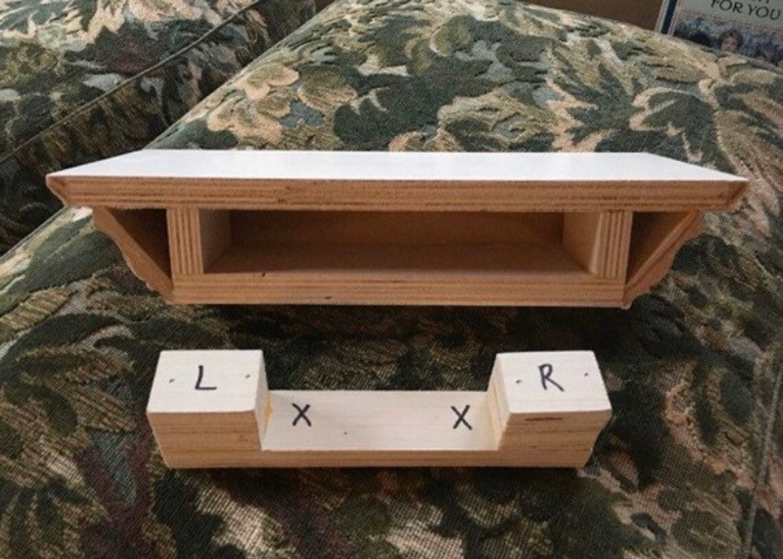 Stained Shelf With Lip - Crown Molding Shelf With Lip - Floating Shelf ...