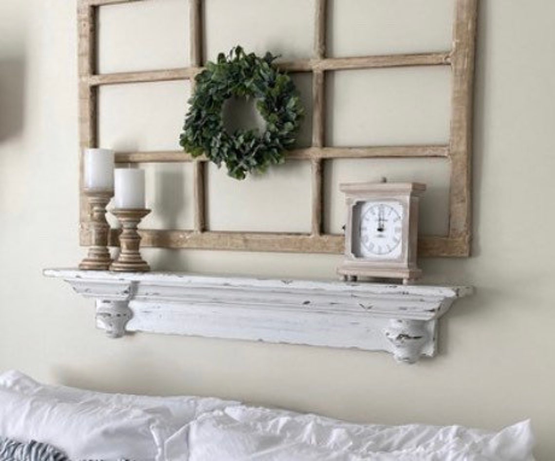 Distressed Country Farmhouse Shelf Distressed Shelf - Etsy