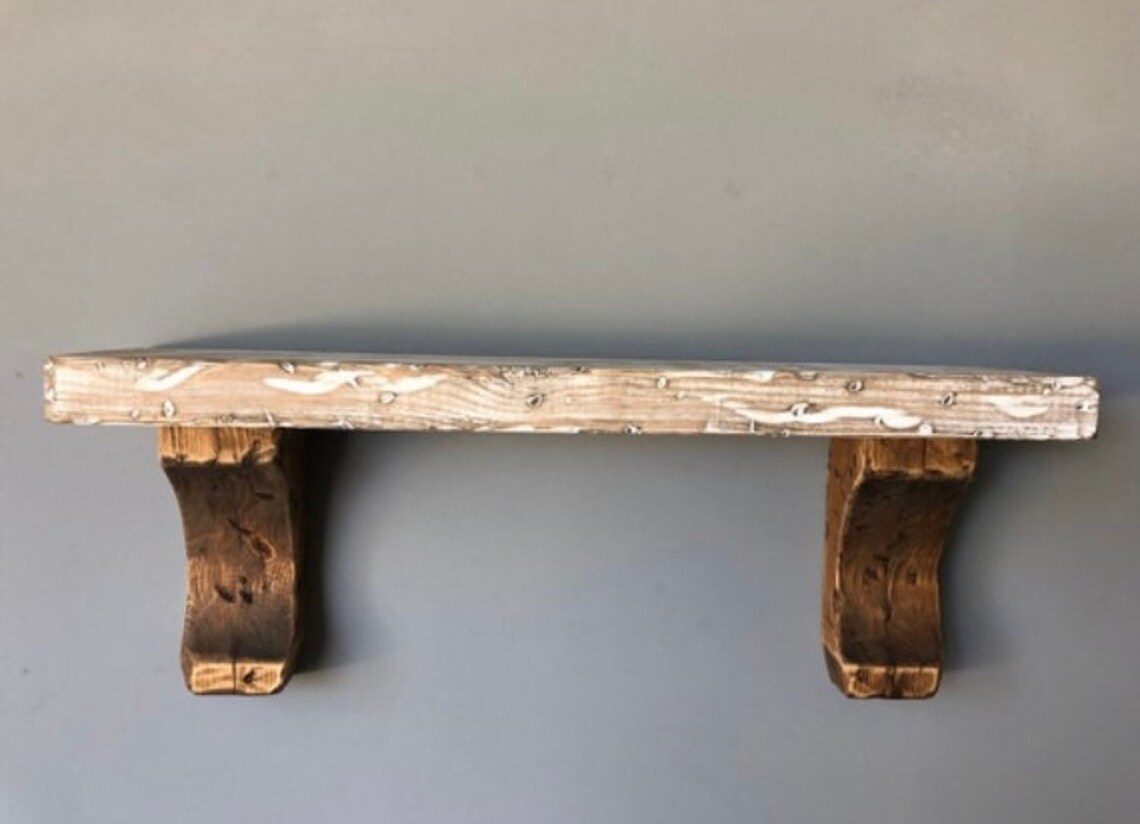 Western Farmhouse Corbel Shelf - Rustic Shelves - Shelf With Corbel ...