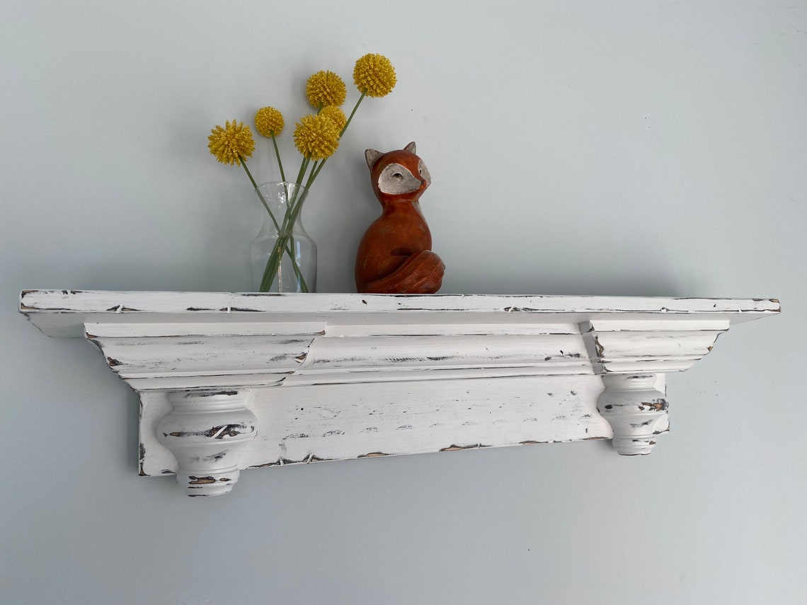 Distressed Country Farmhouse Shelf Distressed Shelf - Etsy