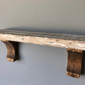 Western Farmhouse Corbel Shelf - Rustic Shelves - Shelf With Corbel ...