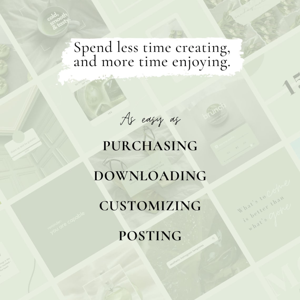 25 Instagram Post Templates Canva | Sage Green IG Templates - Canva ...