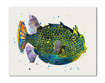 Cowfish Art Poster - Etsy