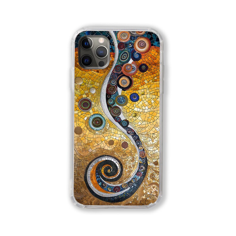 Abstract Phone Case, Mosaic iPhone Case, Gustav Klimt Style Art, Antoni ...