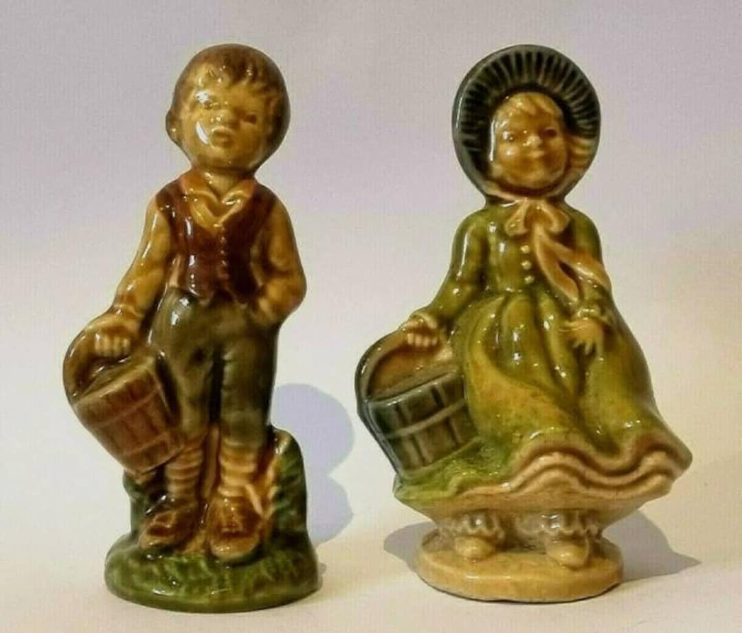 Vintage Wade Ceramic Large Nursery Rhyme Figures. Jack and Jill - Etsy