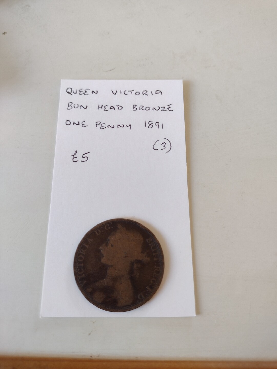 Queen Victoria Bun Head Bronze One Penny Coin 1891 - Etsy UK