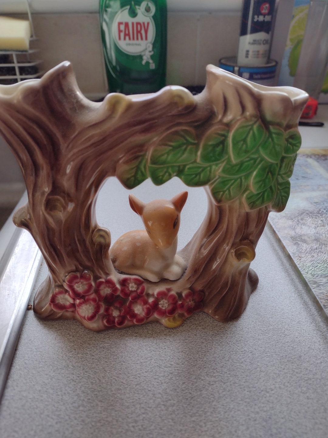 Vintage Hornsea Fauna Royal Deer Double Bud Vase - Etsy