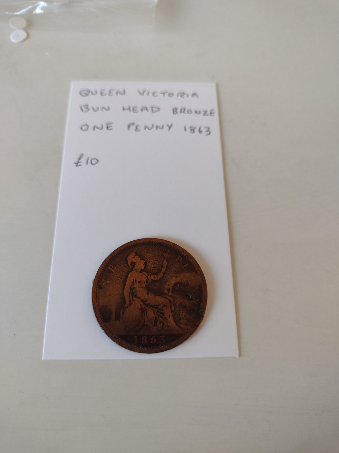 Queen Victoria Bun Head Bronze One Penny Coin 1863 - Etsy UK