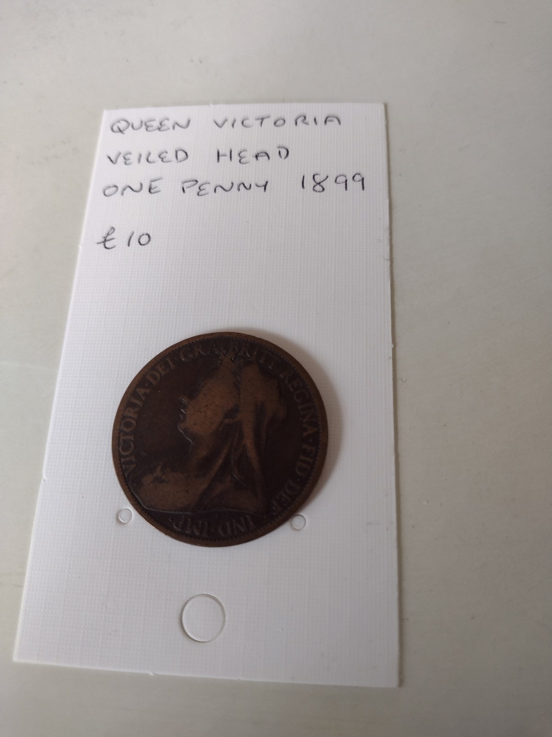 Antique Queen Victoria Veiled Head One Penny Coin 1899 - Etsy UK