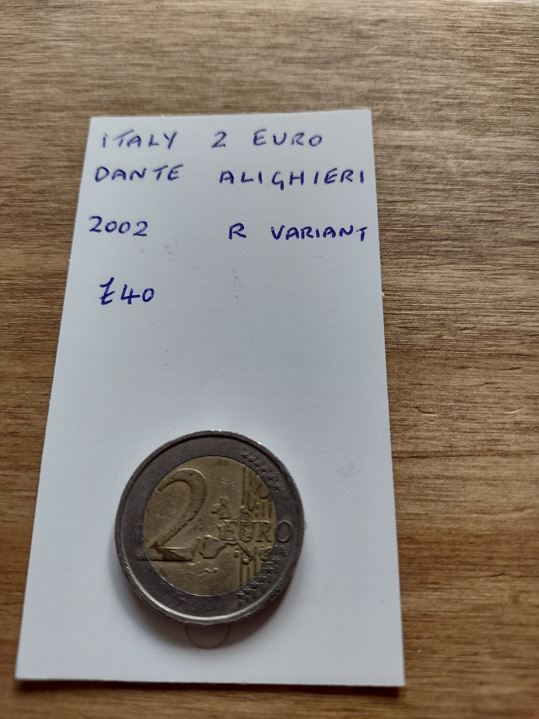 Rare Vintage Italian 2 Euro Dante Alighieri 2002 - Etsy