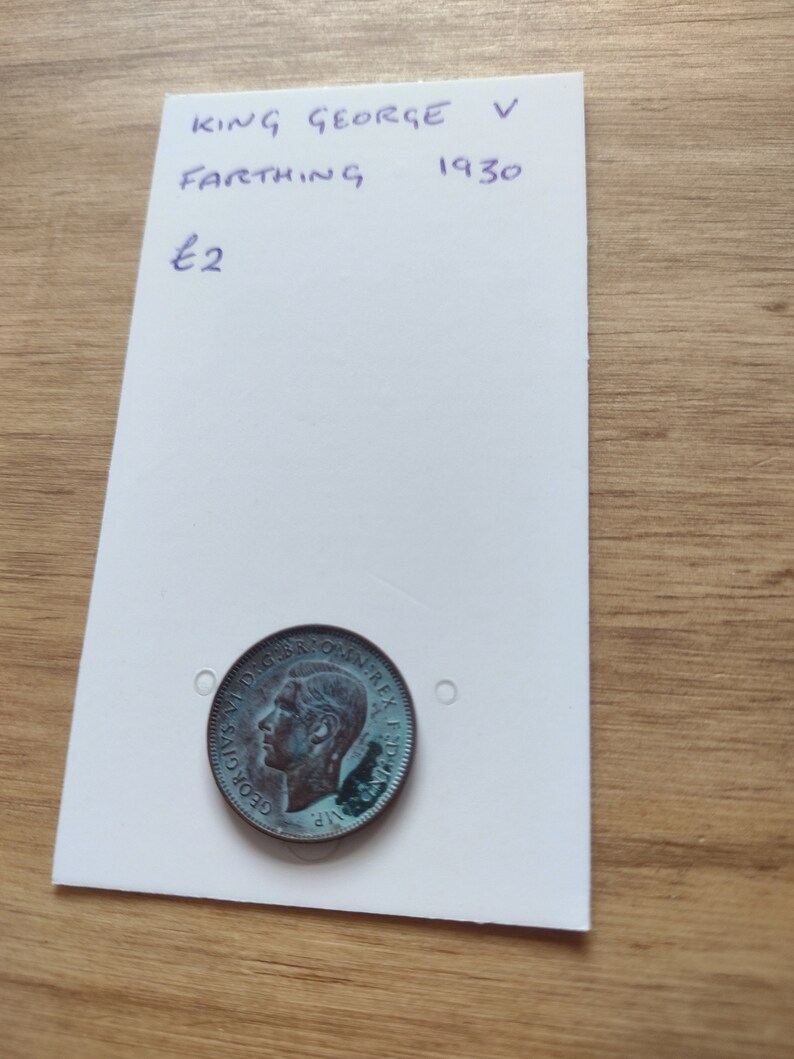 Vintage King George V Farthing 1930 - Etsy UK