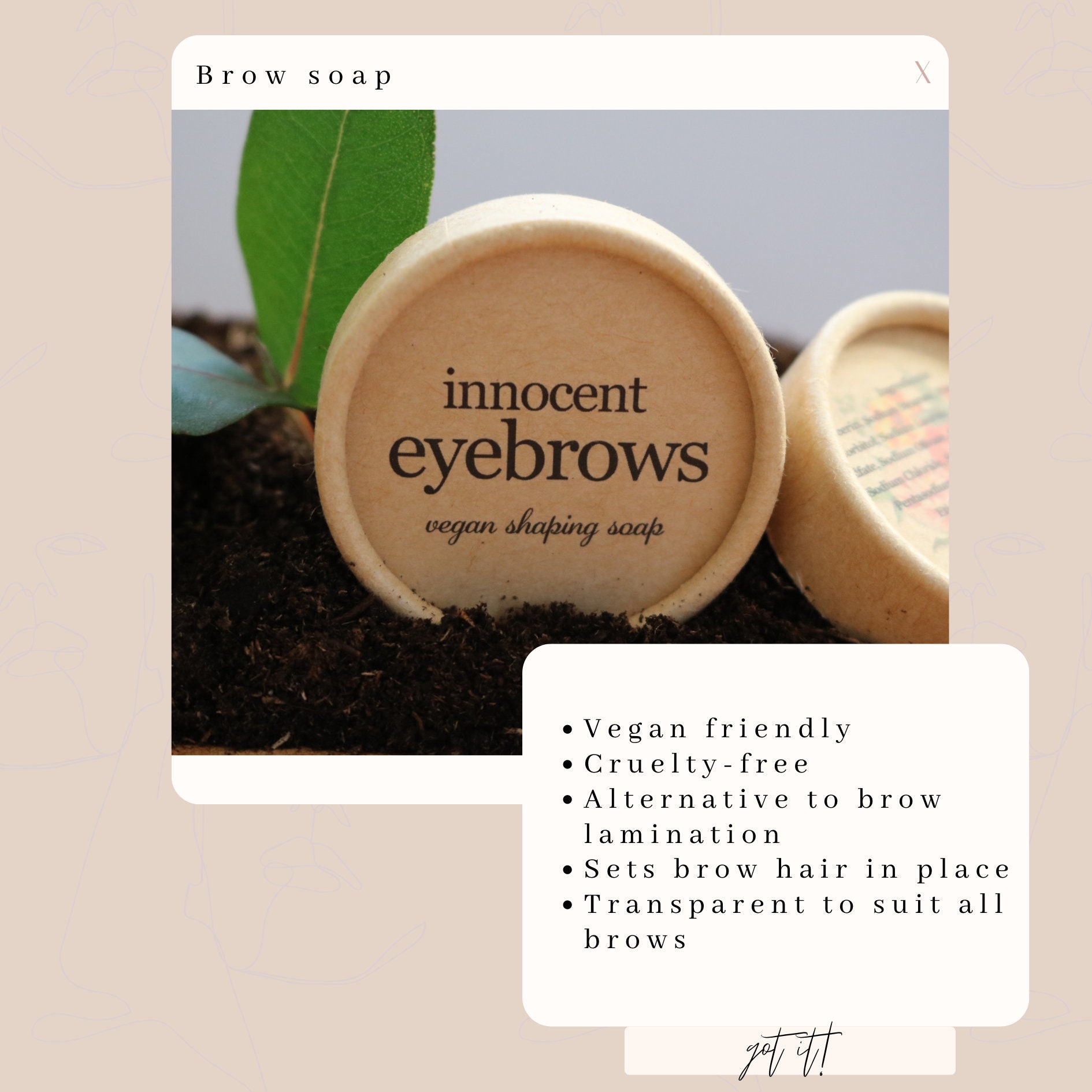 Tinted Brown Soap Brow Vegan Styling Soap for Long-lasting, Beautiful ...