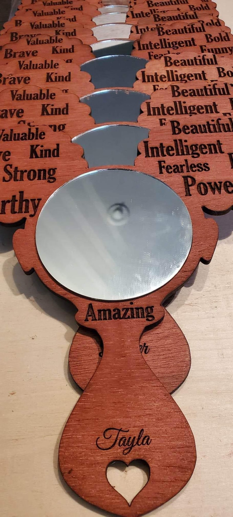 Personalized Affirmation Mirrors – Custom Handheld Mirrors for Kids - Etsy