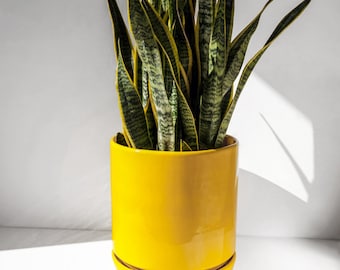 Modern Yellow Plant Pot - Etsy