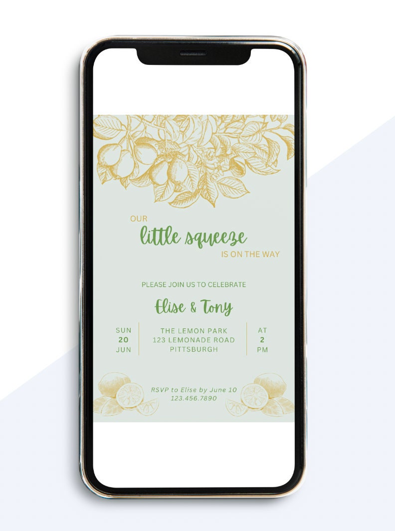 Little Squeeze Conjoined Baby Shower Gender Neutral Lemon Theme ...