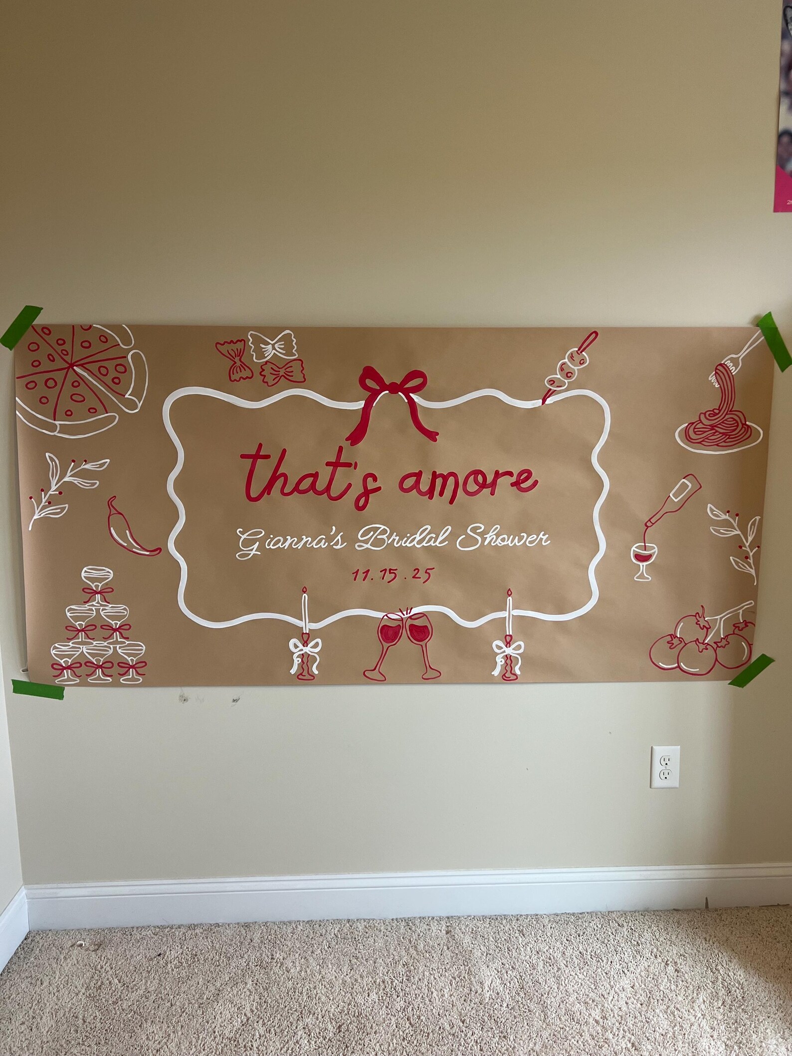 Custom Hand Painted Party Banner, Special Occasions Weddings Showers ...