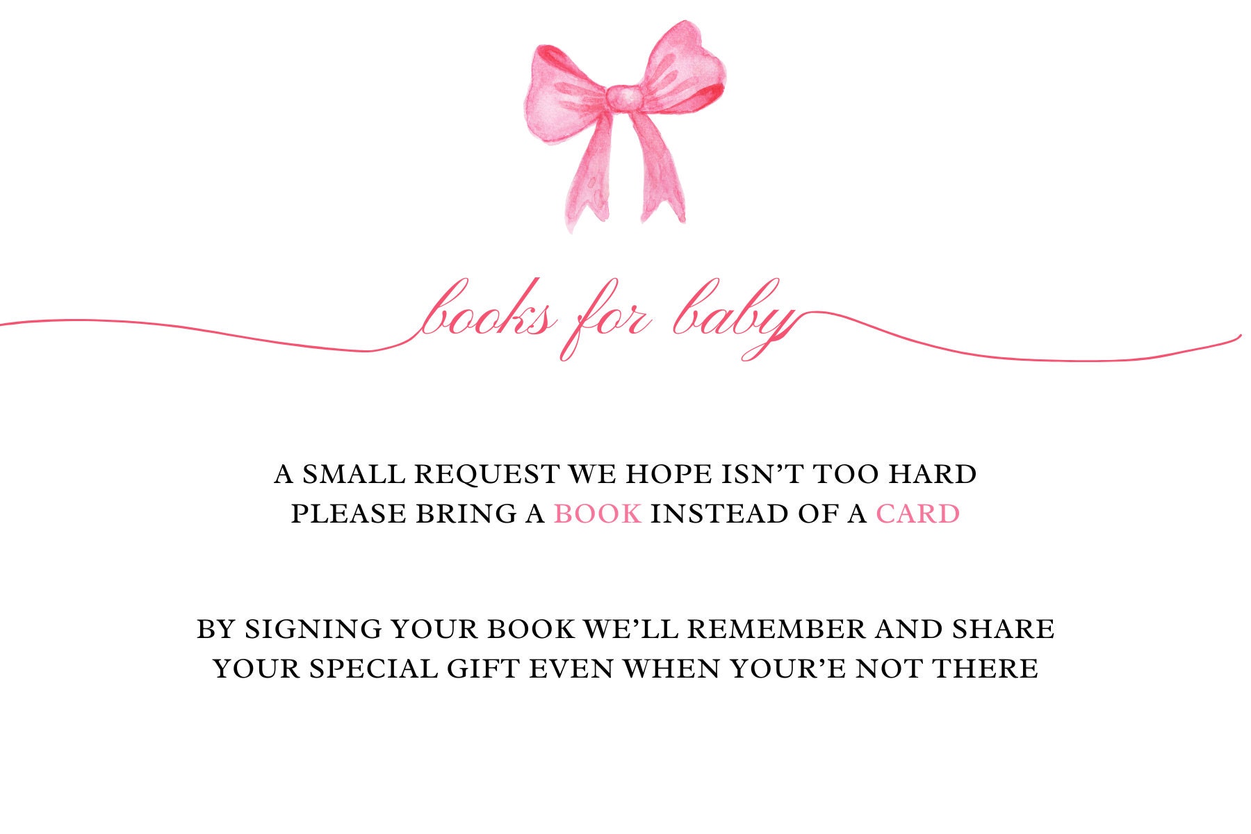 Girl Baby Shower Pink Bow Digital Download Invitation Editable Group ...