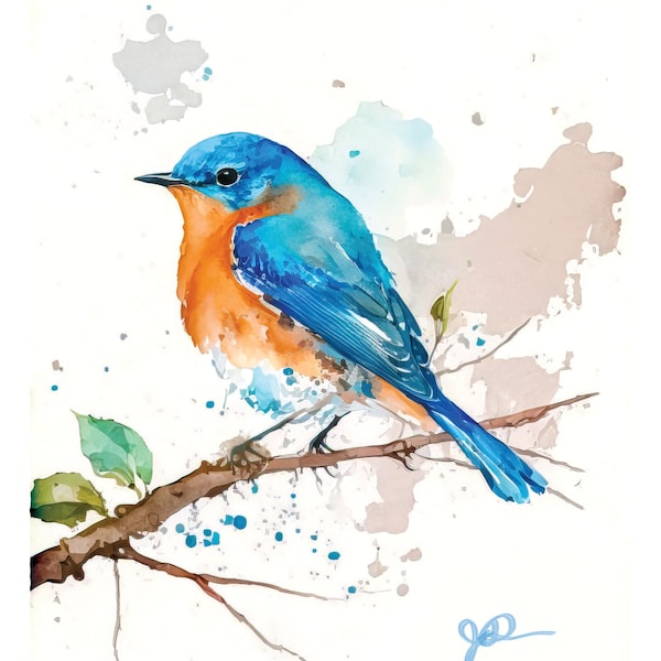 Bluebird Wall Art - Etsy
