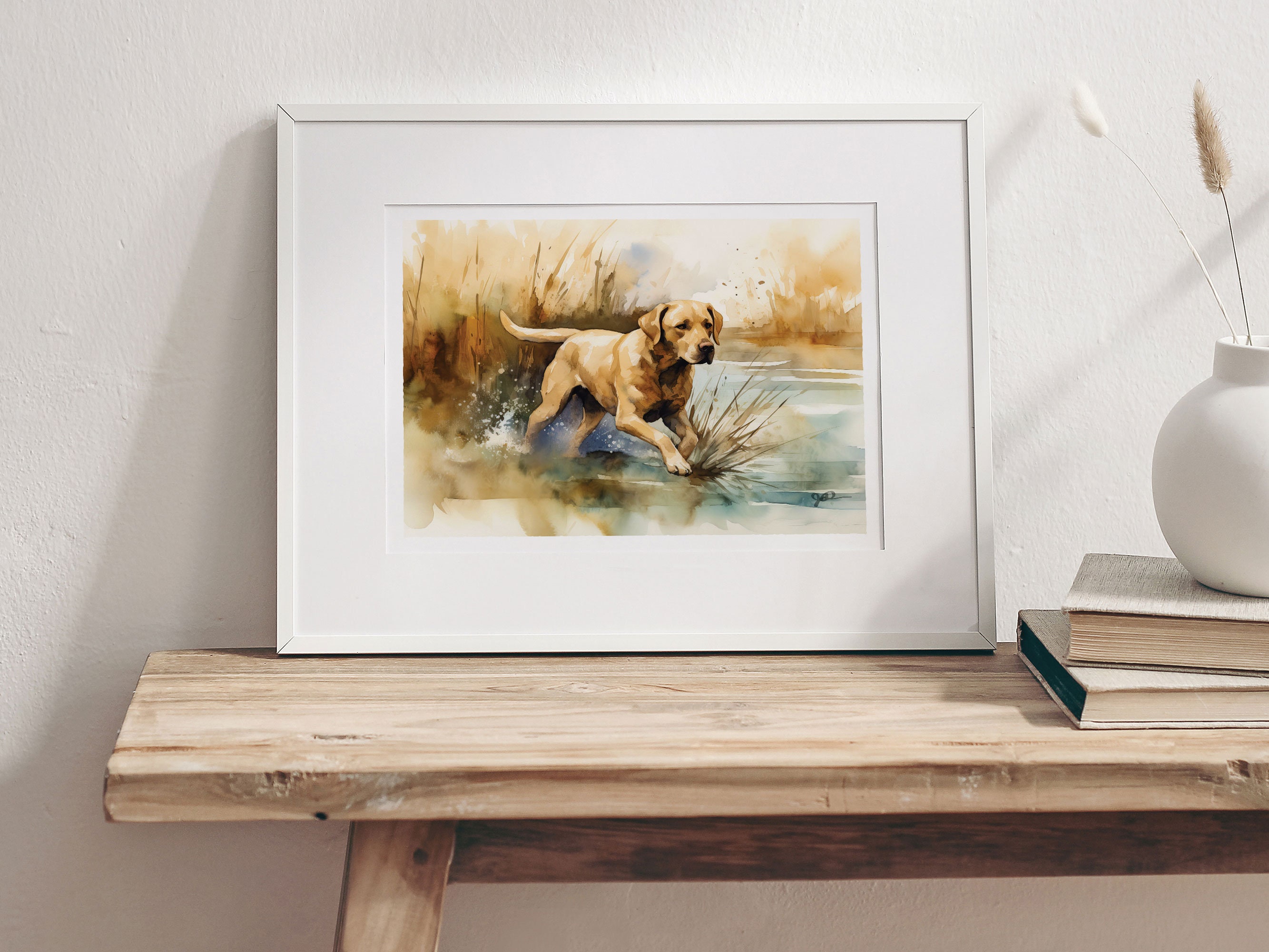 Labrador Retriever Watercolor Print | Working, Hunting, Farm Dog ...