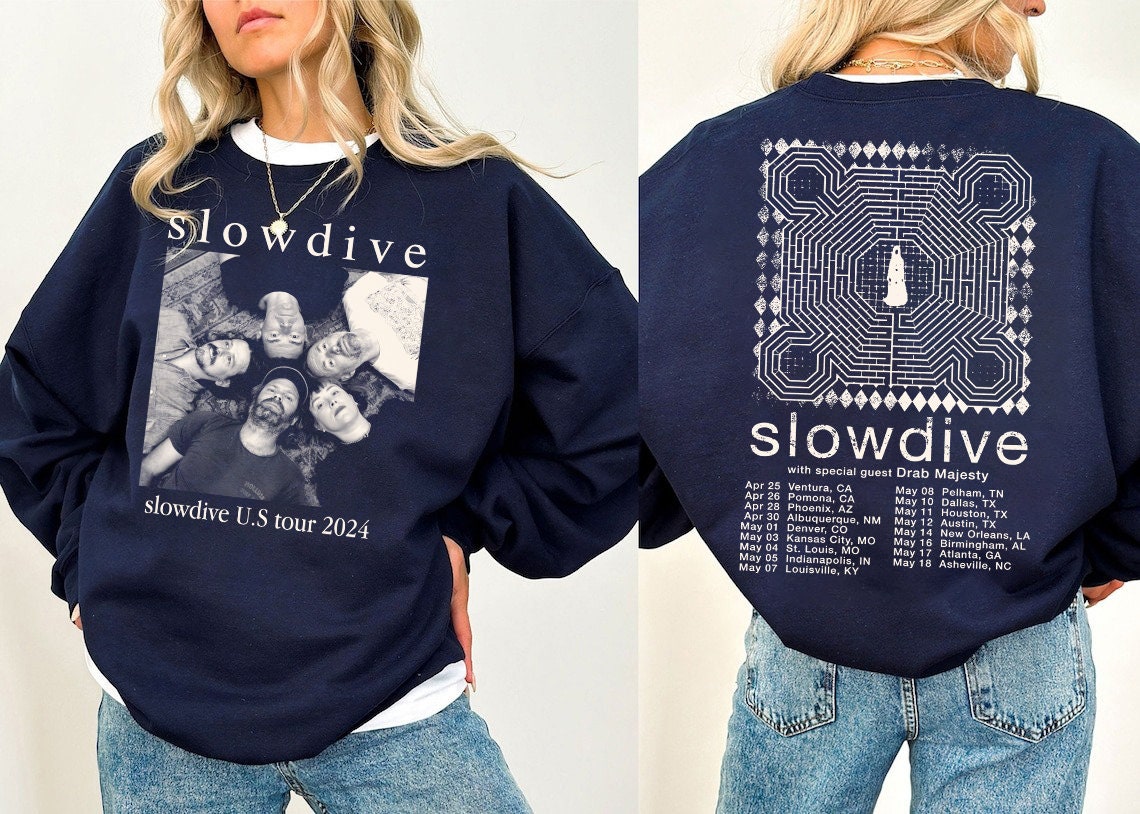 Slowdive Us Tour 2024 Graphic Shirt sold by Diplomatic Shire | SKU ...