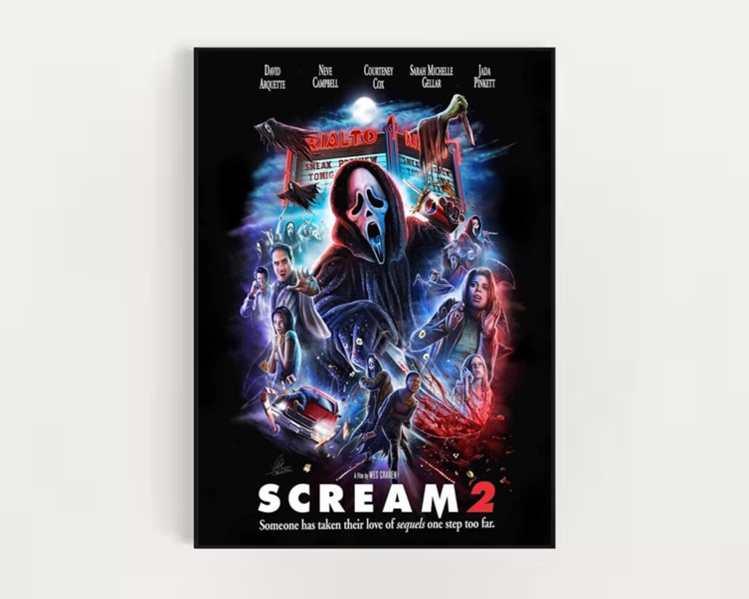 Scream 2 Poster,movie Print Retro Art Print Movie Home Decor Poster ...