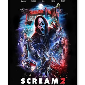 Scream 2 Poster,movie Print Retro Art Print Movie Home Decor Poster ...