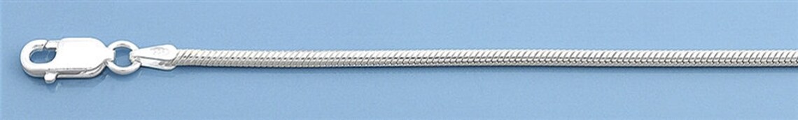 925 Sterling Silver Round Snake Chain Silver Snake Chain - Etsy