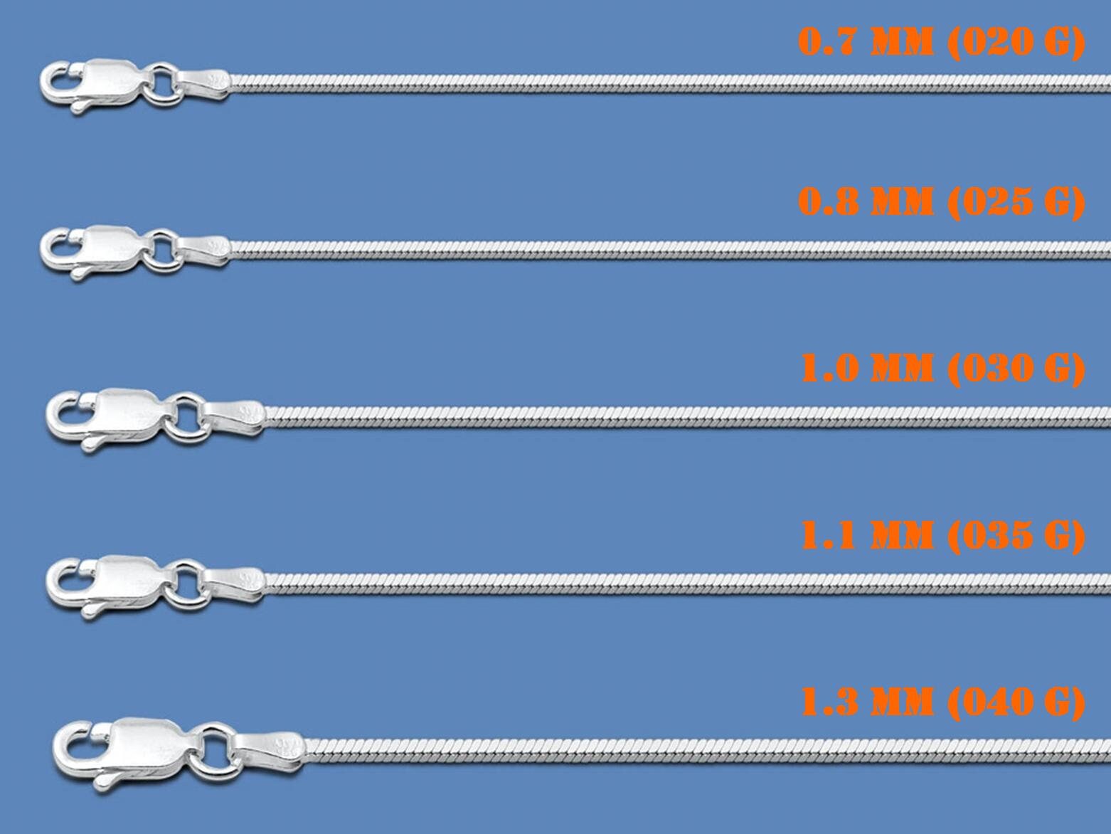 925 Sterling Silver Square Snake Chain Silver Snake Chain - Etsy