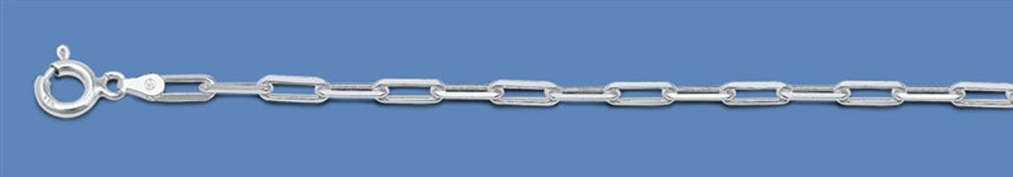 925 Sterling Silver Staple Chain Silver Thin Chain Sterling | Etsy