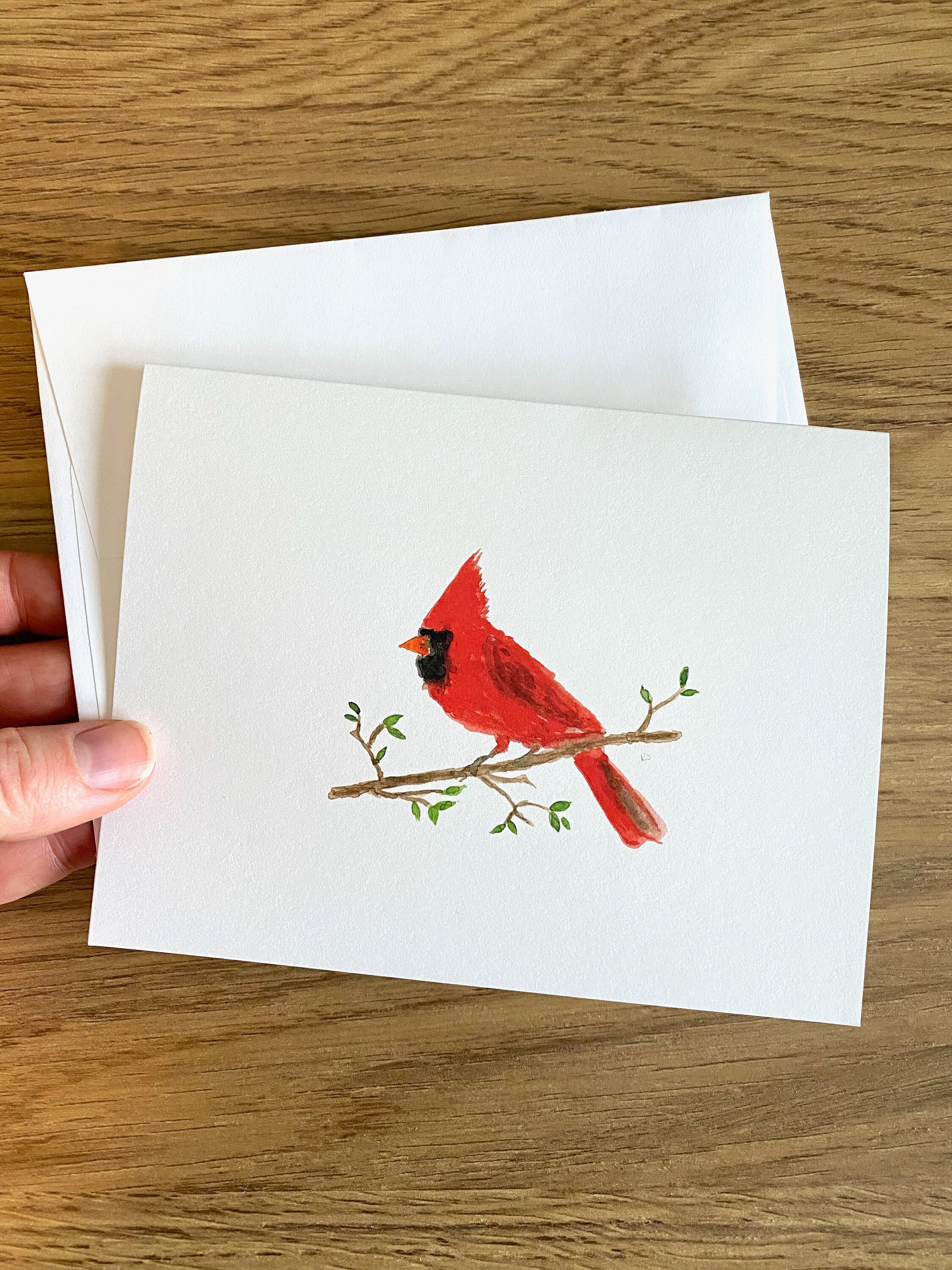 Cardinal Notecards Blank Cards Envelopes - Etsy
