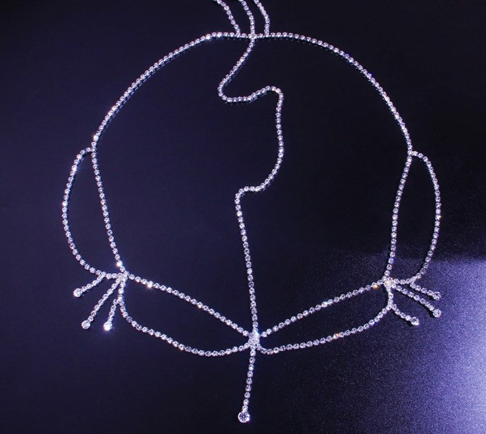 Bling Forehead Chain for Women Jewelry Headpiece Rhinestone - Etsy