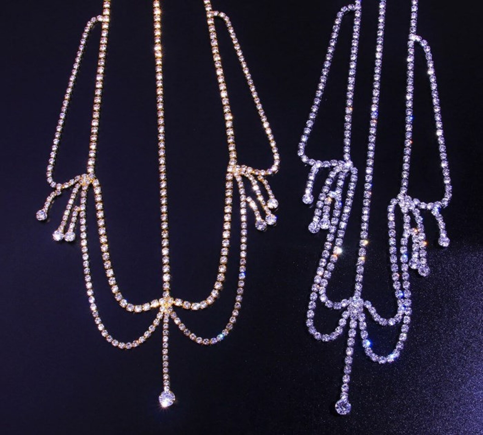 Bling Forehead Chain for Women Jewelry Headpiece Rhinestone - Etsy