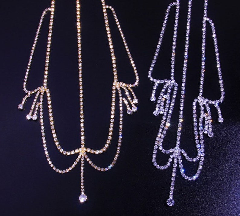 Bling Forehead Chain for Women Jewelry Headpiece Rhinestone - Etsy