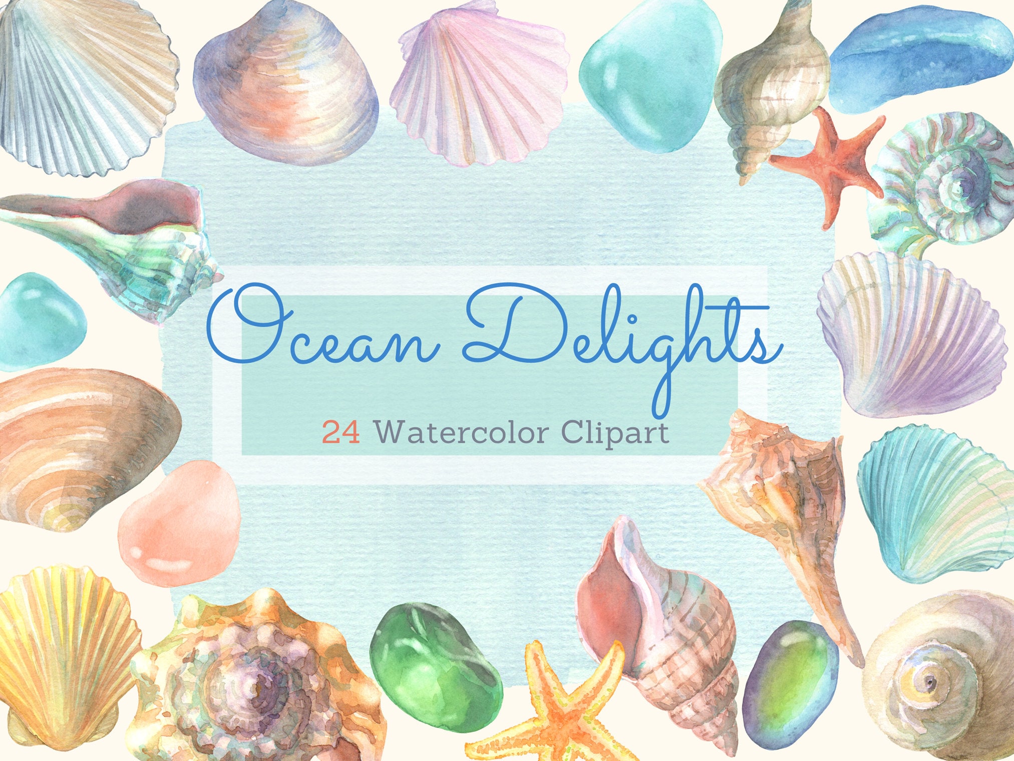 Green Seashell Clipart