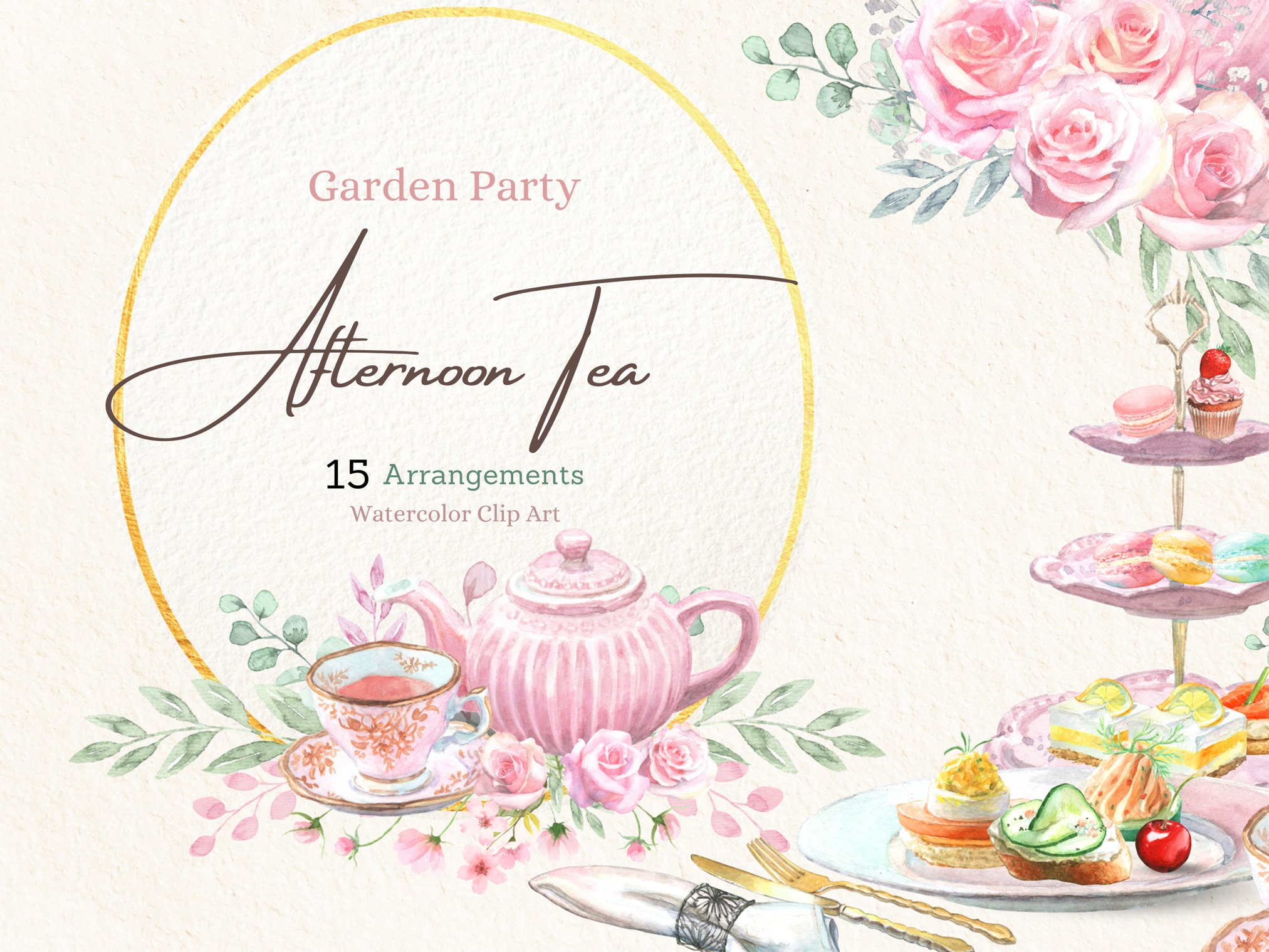 Kids Tea Party Clipart