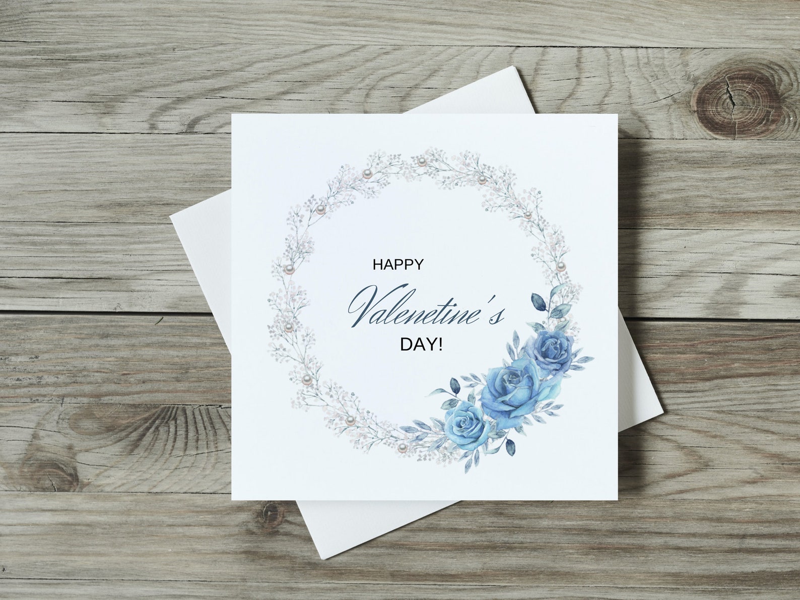 Watercolor Dusty Blue Rose Gray Blue Roses Floral Wreath - Etsy