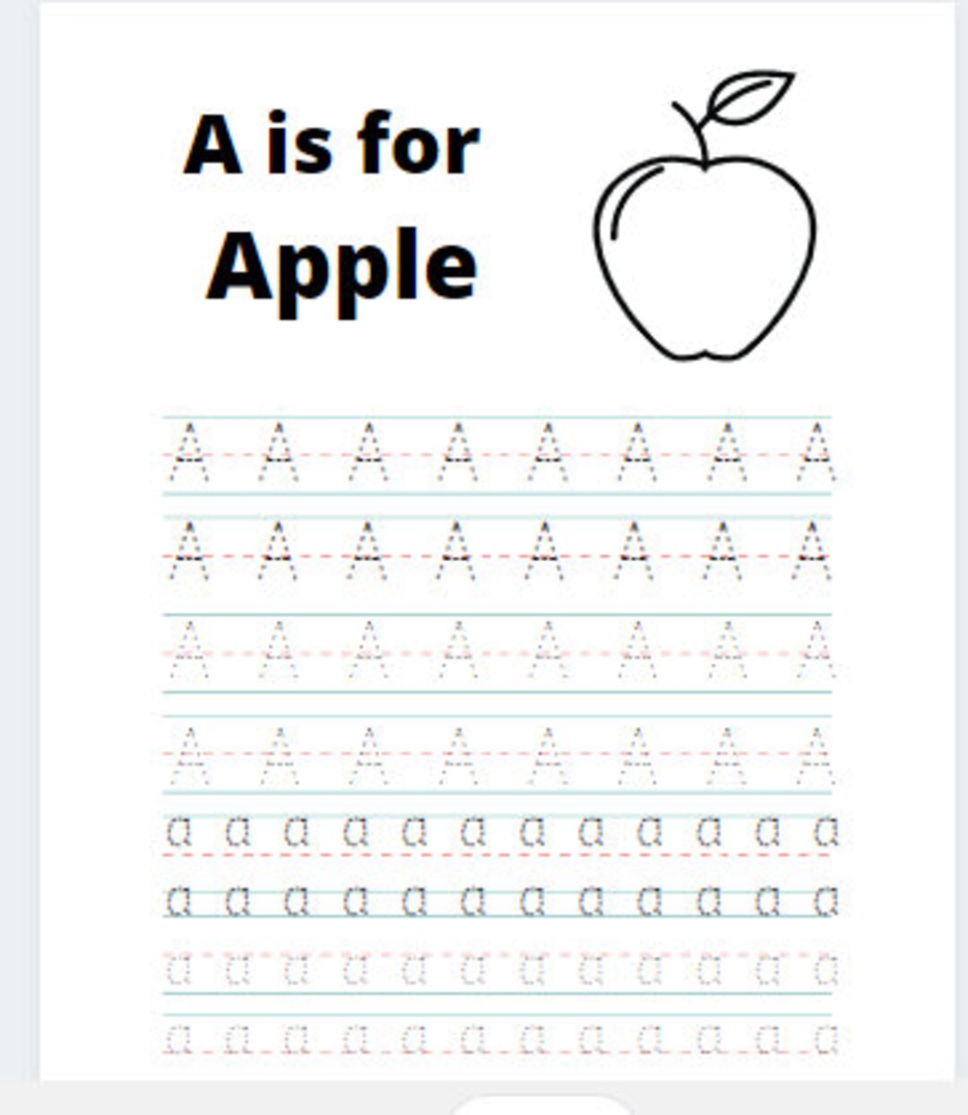 Alphabet Letter Tracing - Etsy