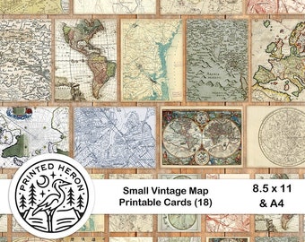 Vintage Map Paper - Etsy