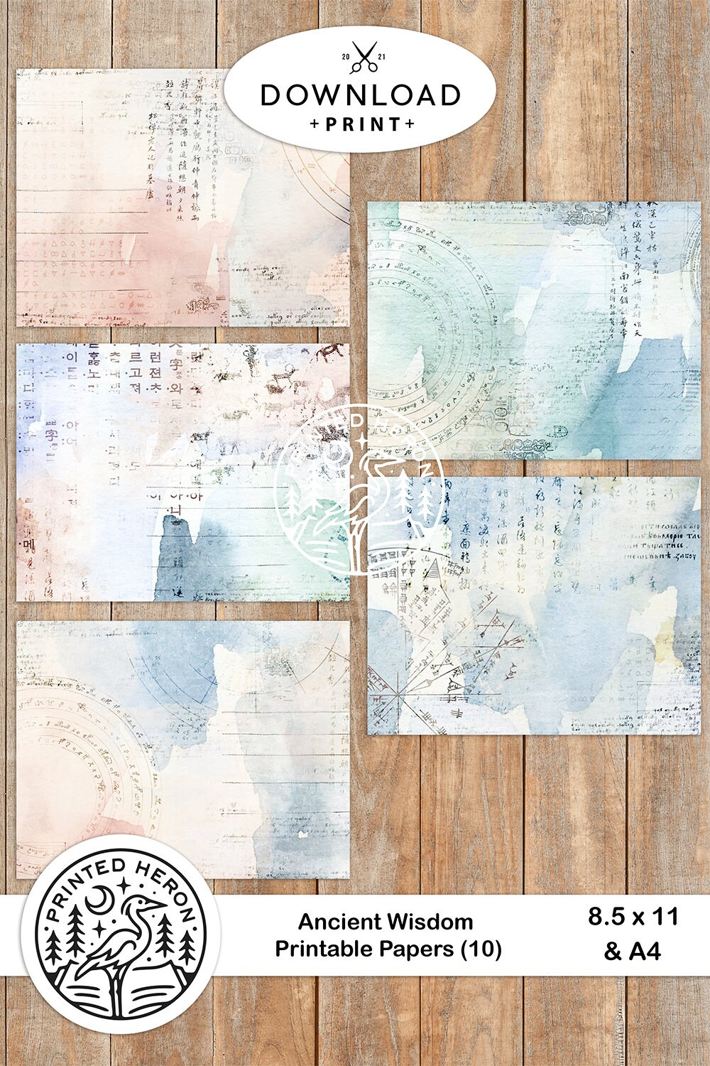 Junk Journal Printable Pages Ancient Wisdom: Journal - Etsy