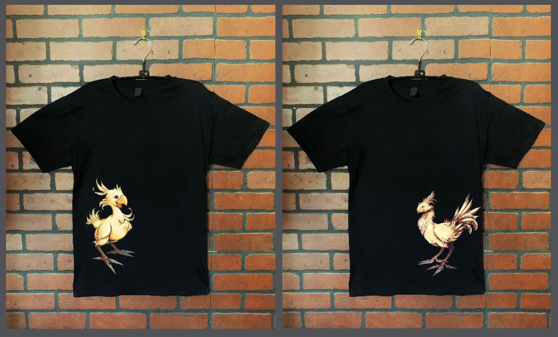 Chocobo T Shirt Bundle Adult Chick Set Etsy